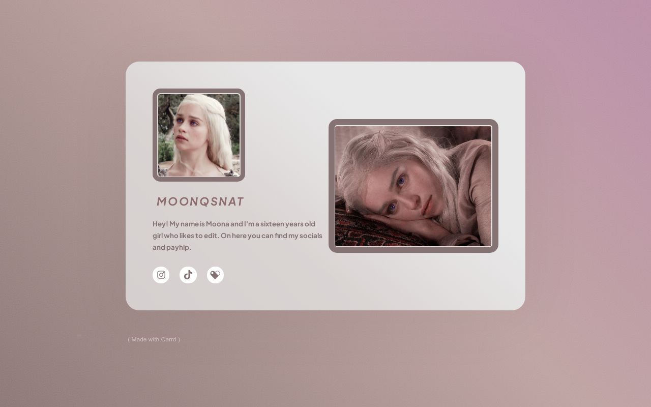moona's cardd